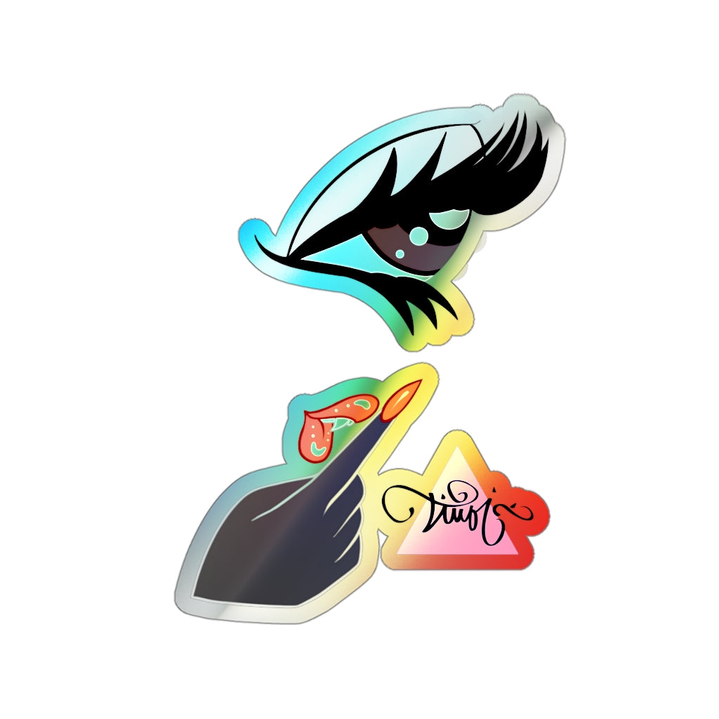 80's Retro Vampire BB 2 Holographic Die-cut Stickers – TIMOI